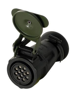 251205 - 12 Contact 24 V Plug Female Connector (Nato: 5935-12-350-1295)