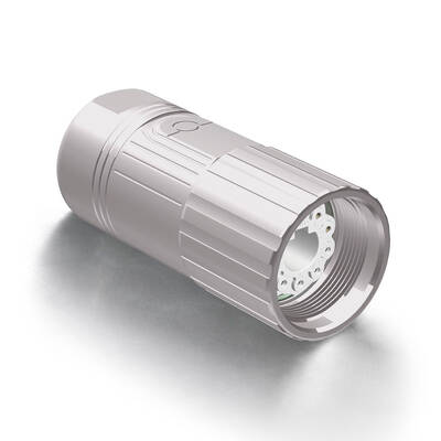 ASTA001NN00550650000 - 10 Contact Plug Female E Coding 180° Connector