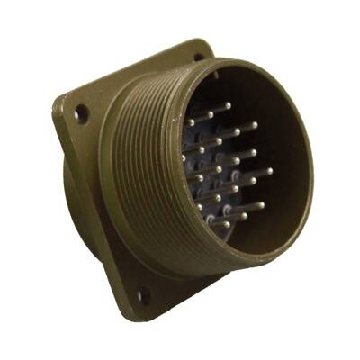 MS 3102R 24-28P - 24 Contact Receptacle 180° Straigth Male Military ...